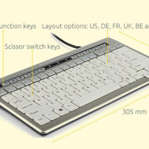 Bakker Elkhuizen Compact S-Board Keyboard - Back Centre