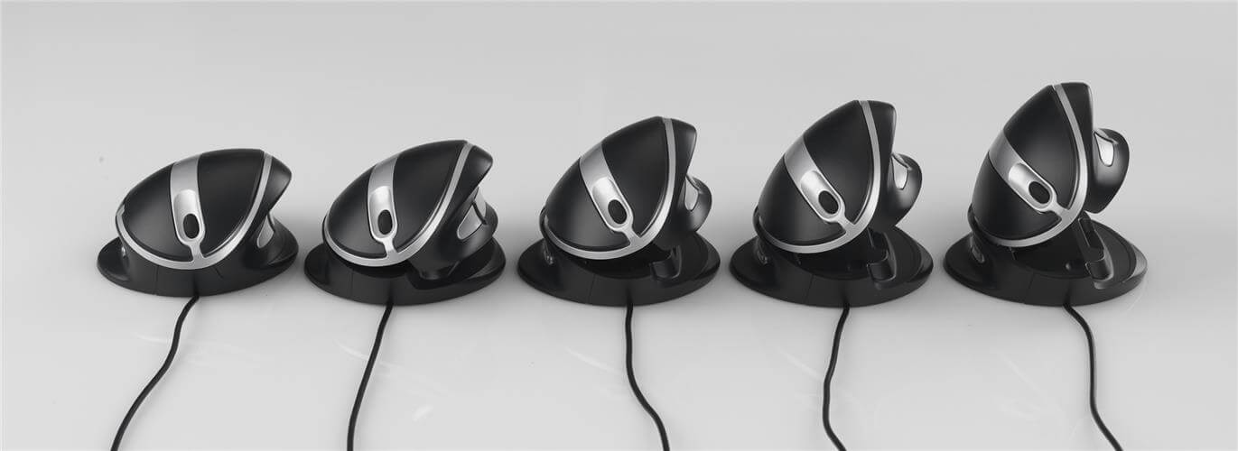 Oyster Ambidextrous Mouse WIRED - Back Centre
