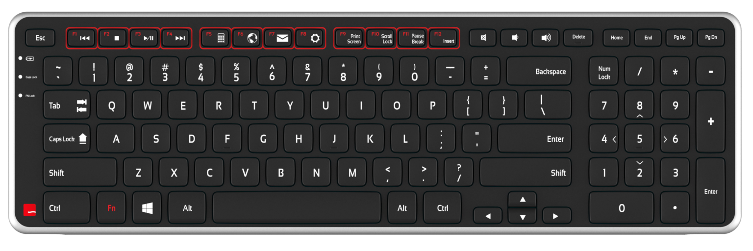 Evoluent Full Featured Compact Keyboard - Back Centre