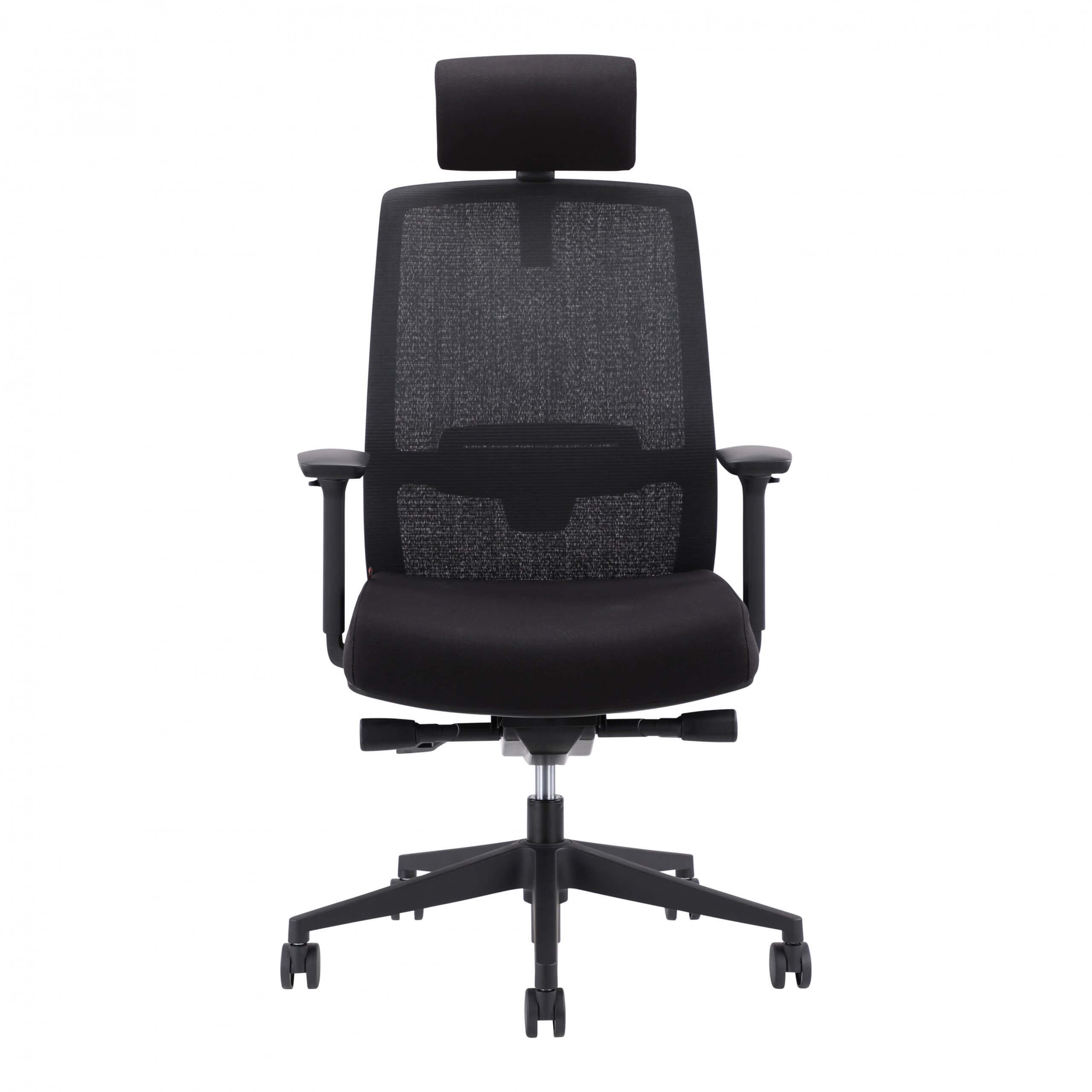 Jirra Chair with Headrest and 3D Adjustable Arms - Back Centre