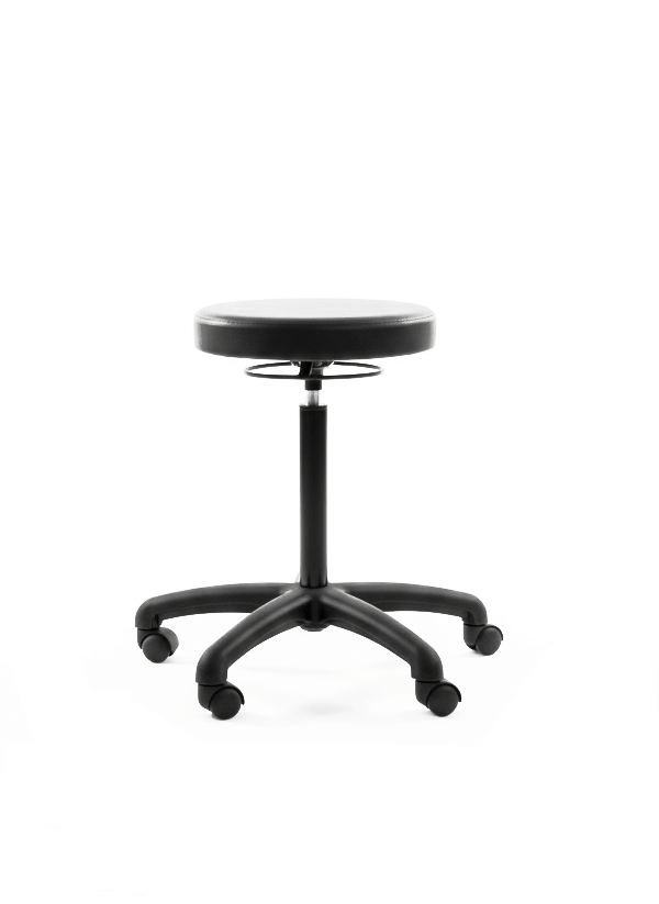 Round Vinyl Stool - Back Centre