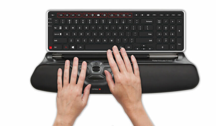 Contour RollerMouse Free3 Wireless - Back Centre