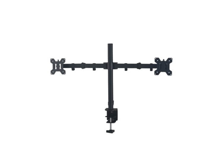 Dual Fixed Post Adjustable Monitor Arm - Back Centre